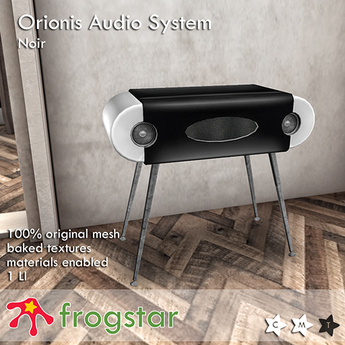 Second Life Marketplace - Frogstar - Orionis Audio System (Noir)