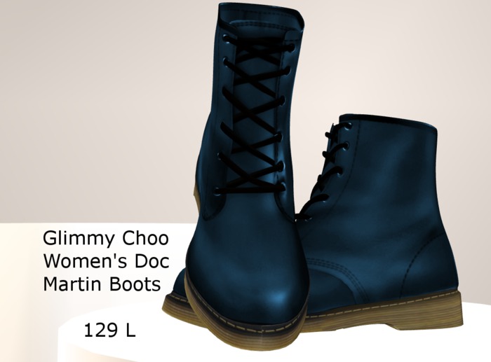 Second Life Marketplace - Glimmy Choo Doc Martins Blue bagged