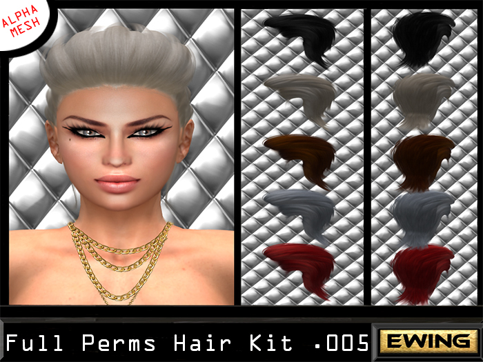 Second Life Marketplace - *+EWING+* Full Perm Hair Kit 005 dae vers