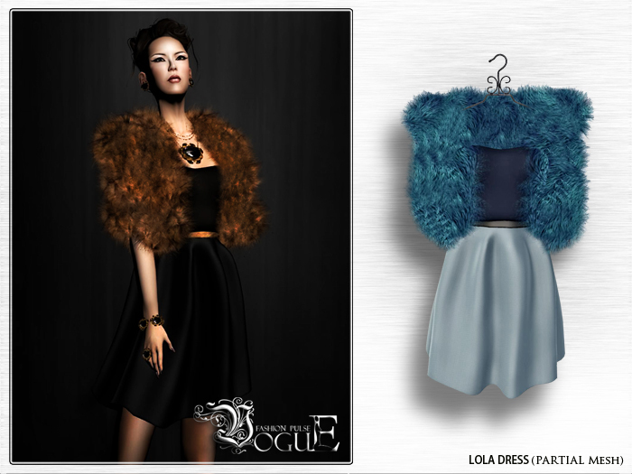 Second Life Marketplace - *VoguE* Lola Fur Set (Mesh) Blue