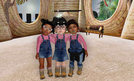 Second Life Marketplace - ::No:Shade: Kids: Jumper Denim Skirt KID