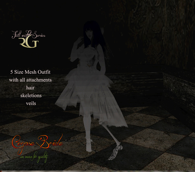 Second Life Marketplace - ! ' Corpse Bride Hallowen full outfit DEMO
