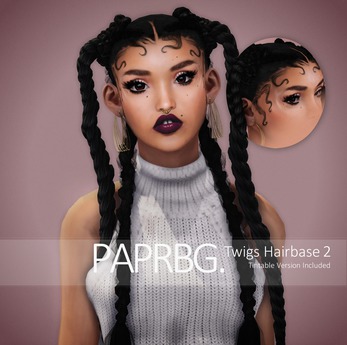 Second Life Marketplace - PAPRBG. Twigs Hair Base 2
