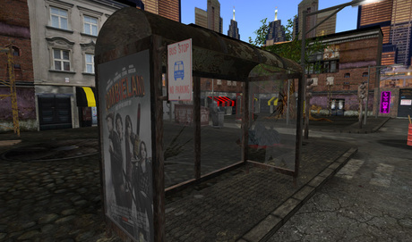 Second Life Marketplace - Ruined Bus Stop I