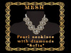 Second Life Marketplace - Pearl necklace with diamonds "Sofia" - Mesh