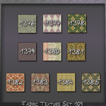 Second Life Marketplace - SZ - Seamless Fabric Textures Set 109