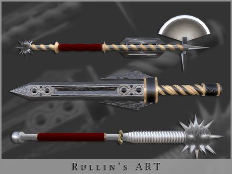 Second Life Marketplace - [RsA] "Foundation" Edged weapons and shields ...