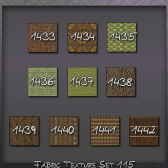 Second Life Marketplace - SZ - Seamless Fabric Textures Set 115