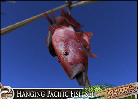 Second Life Marketplace - HeadHunter's Island - Hanging Pacific Fish ...