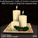 Second Life Marketplace - LadyM's Mesh Tri Candle W Holly -Cream 3