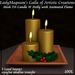 Second Life Marketplace - LadyM's Mesh Tri Candle W Holly - Gold