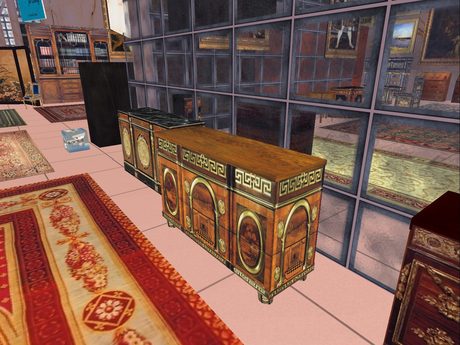 Second Life Marketplace - Antiki-Taki Inlaid Oak Chest