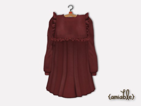 Second Life Marketplace - {amiable}Mesh Ruffled Angel Short Dress_RD