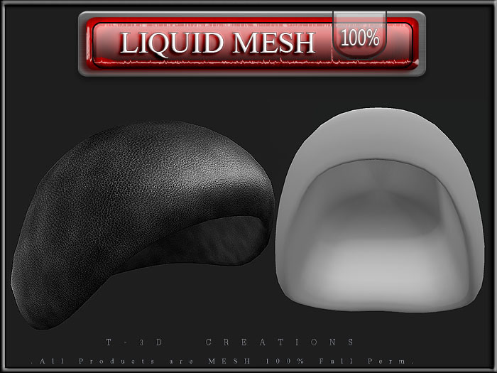 Second Life Marketplace - T-3D Creations [ LQ Mesh - Cap No.4 ] LIQUID ...