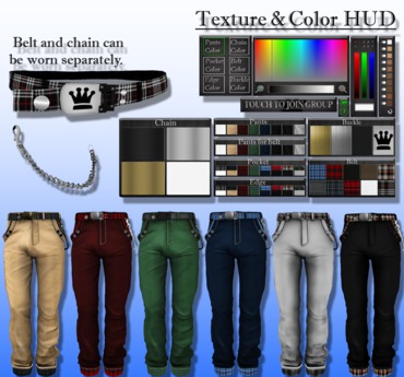 Second Life Marketplace - [Syn] Vicenzo Pants (Texture & Color HUD)