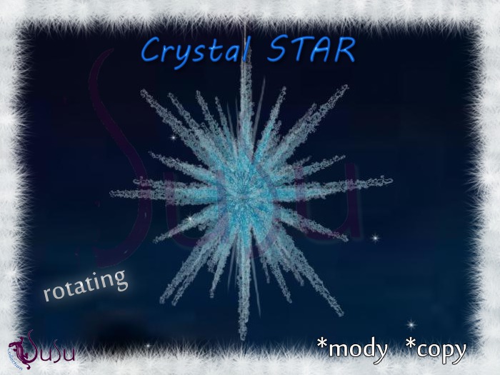 Second Life Marketplace - susu-blue crystal star-rotating-mody-copy