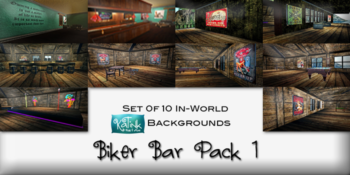 Second Life Marketplace - KaTink - Biker Bar Pack 1