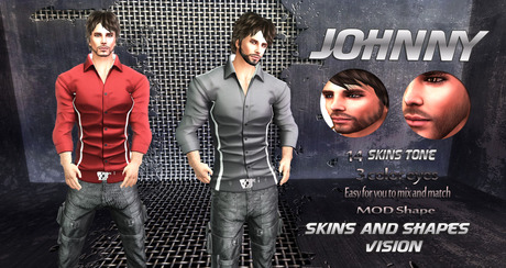 Second Life Marketplace - :.Vision - Johnny skins and shape
