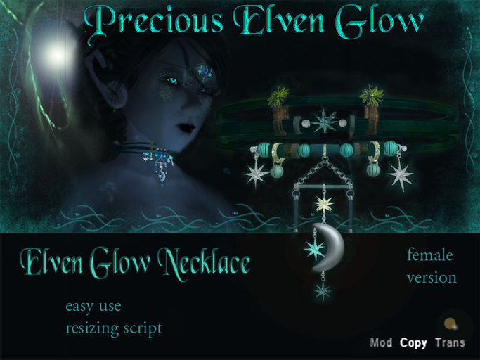 Second Life Marketplace - *HOE* Precious Elven Glow Necklace resizable