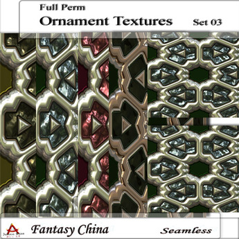 Second Life Marketplace - Fantasy China Ornaments Textures set 03