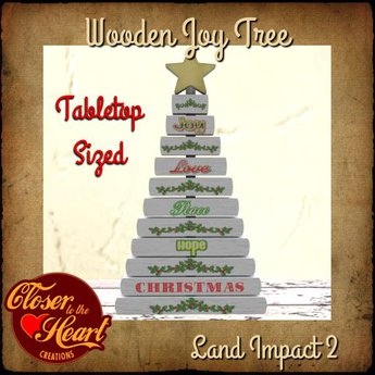 Second Life Marketplace - Wooden Joy Tree-Tabletop Size BOXED