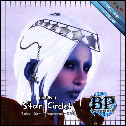 Second Life Marketplace - BP - Star Circlet - Obsidian