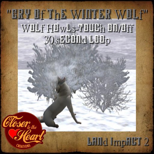 Second Life Marketplace - Cry of the Winter Wolf BOXED