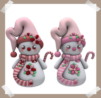 Second Life Marketplace - Full Perm MESH Cute Little Snowgirl kit for ...