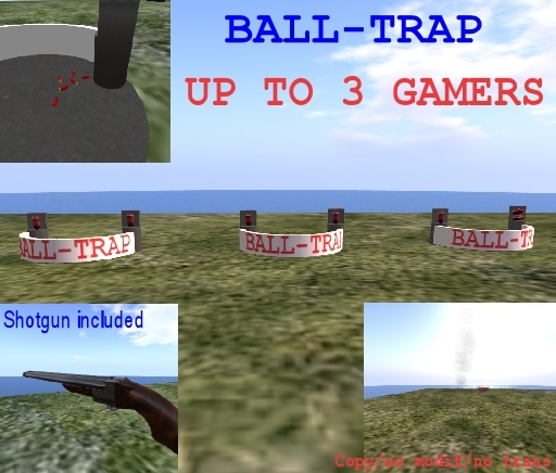 Second Life Marketplace - Noob BALL-TRAP - a shotgun sport