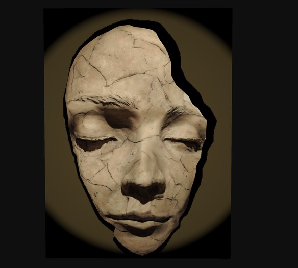 Second Life Marketplace - woman face distroy on plaque