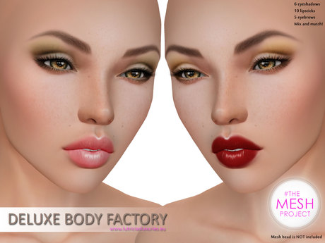 Second Life Marketplace - Deluxe Body Factory, TheMeshProject head and ...