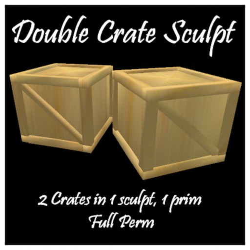 Second Life Marketplace - *Saffron* Double Crate Sculpt/ 2 Crates in ...