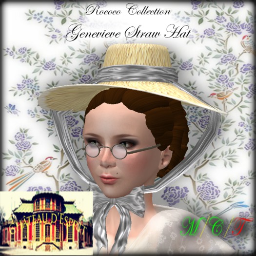 Second Life Marketplace - ~CdE~ October GROUP GIFT - Genevieve Straw Hat