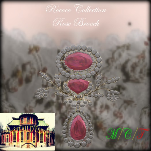 Second Life Marketplace - ~CdE~ Rococo Rose Brooch
