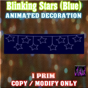 Second Life Marketplace - BBD - Blinking Stars (Blue) (Animated ...
