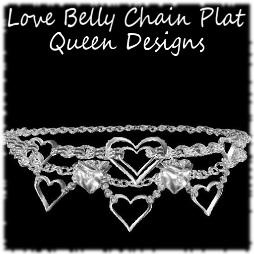 Second Life Marketplace Love Belly Chain Plat