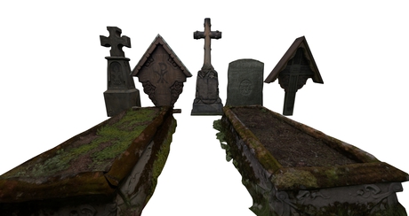 Second Life Marketplace - Spooky Grave Set - Mesh - Full Perm