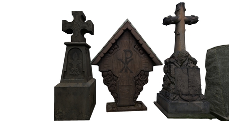 Second Life Marketplace - Spooky Grave Set - Mesh - Full Perm
