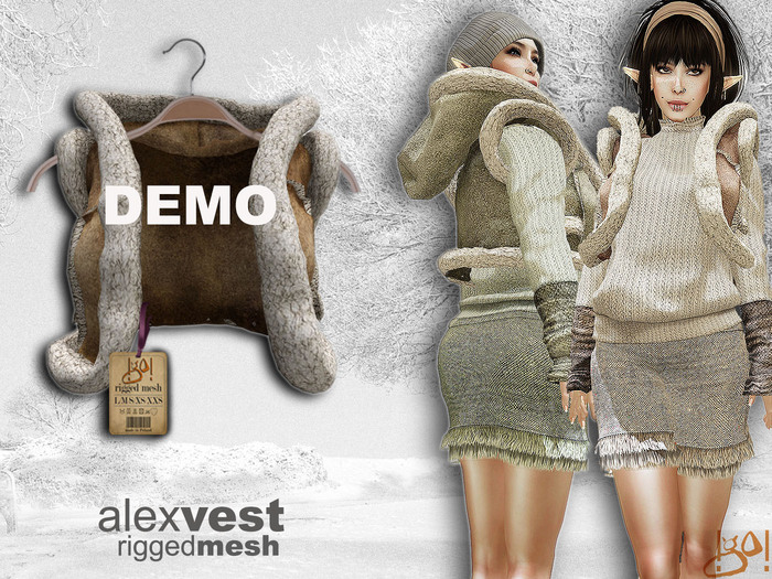 Second Life Marketplace - !gO! Alex vest - DEMO