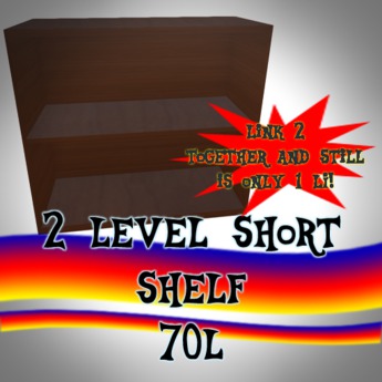 Second Life Marketplace - 2 Level Short Shelf