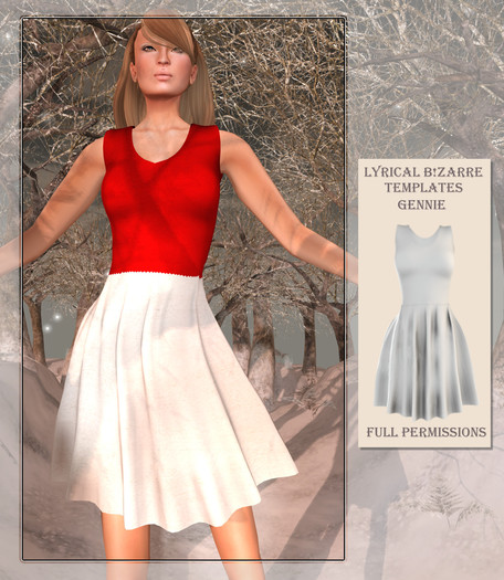 Second Life Marketplace - !Lyrical B!zarre Templates! - Gennie MESH FP