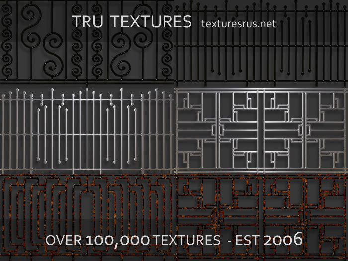 Second Life Marketplace - 24254: 20 x Seamless Railing Textures Set 6 ...