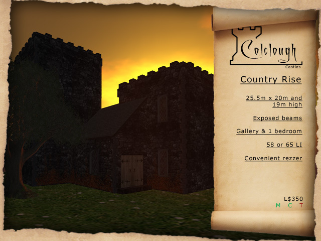 Second Life Marketplace - ~Colclough Casltes ~ Country Rise (DEMO)