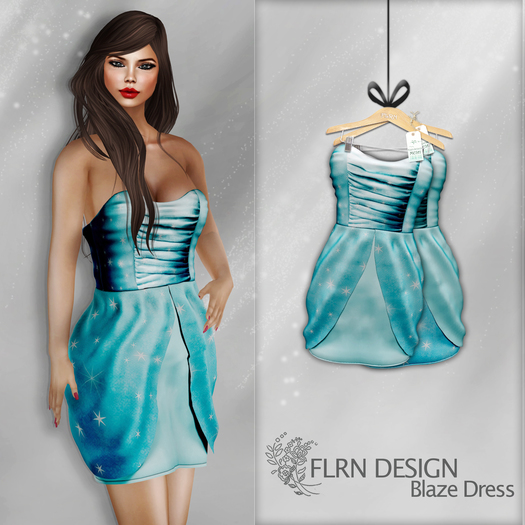 Second Life Marketplace - Blaze Dress V1 Blue