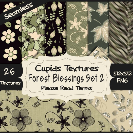 Second Life Marketplace - *Cupids Textures * 26 FOREST BLESSINGS SET 2