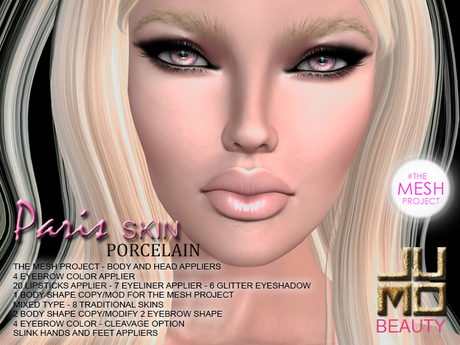 Second Life Marketplace - .:JUMO:. Paris Skin Porcelain - The Mesh Project
