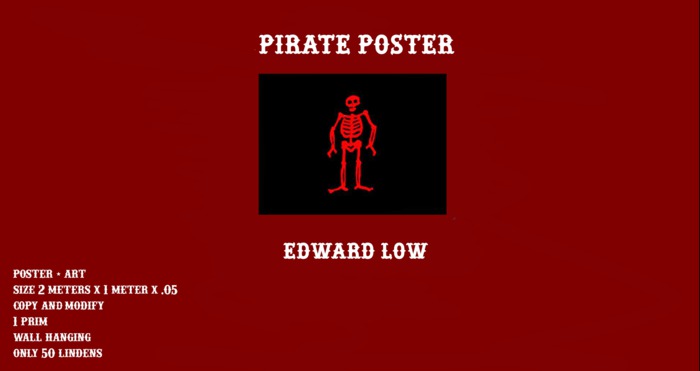 Second Life Marketplace - [ART] Edward Low Wall Poster
