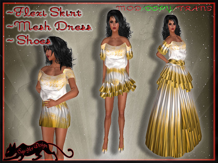 Second Life Marketplace - *SY* Country Mesh & Flexi Dresses Nr. 1762