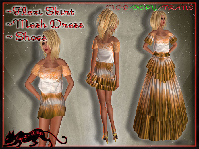 Second Life Marketplace - *SY* Country Mesh & Flexi Dresses Nr. 1762