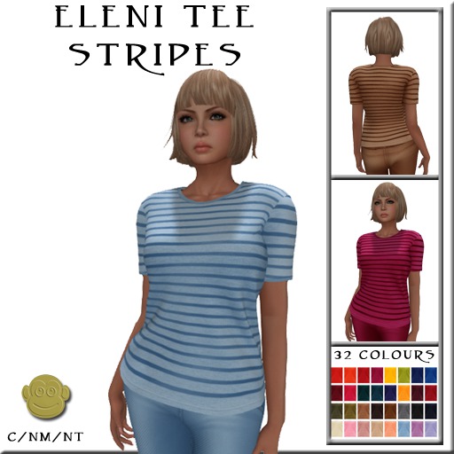 Second Life Marketplace - BM Eleni Tee Stripes
